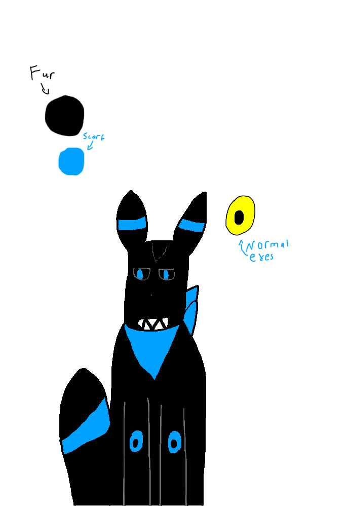 Light Blue The Umbreon by BlueyNavy on DeviantArt