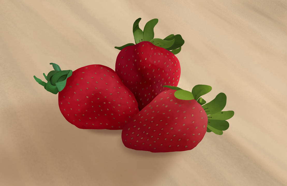 Strawberry Study by WistfulGem on DeviantArt