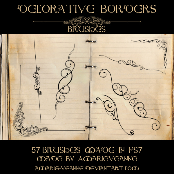 Decorative dividers by AmarieVeanne-Stock on DeviantArt