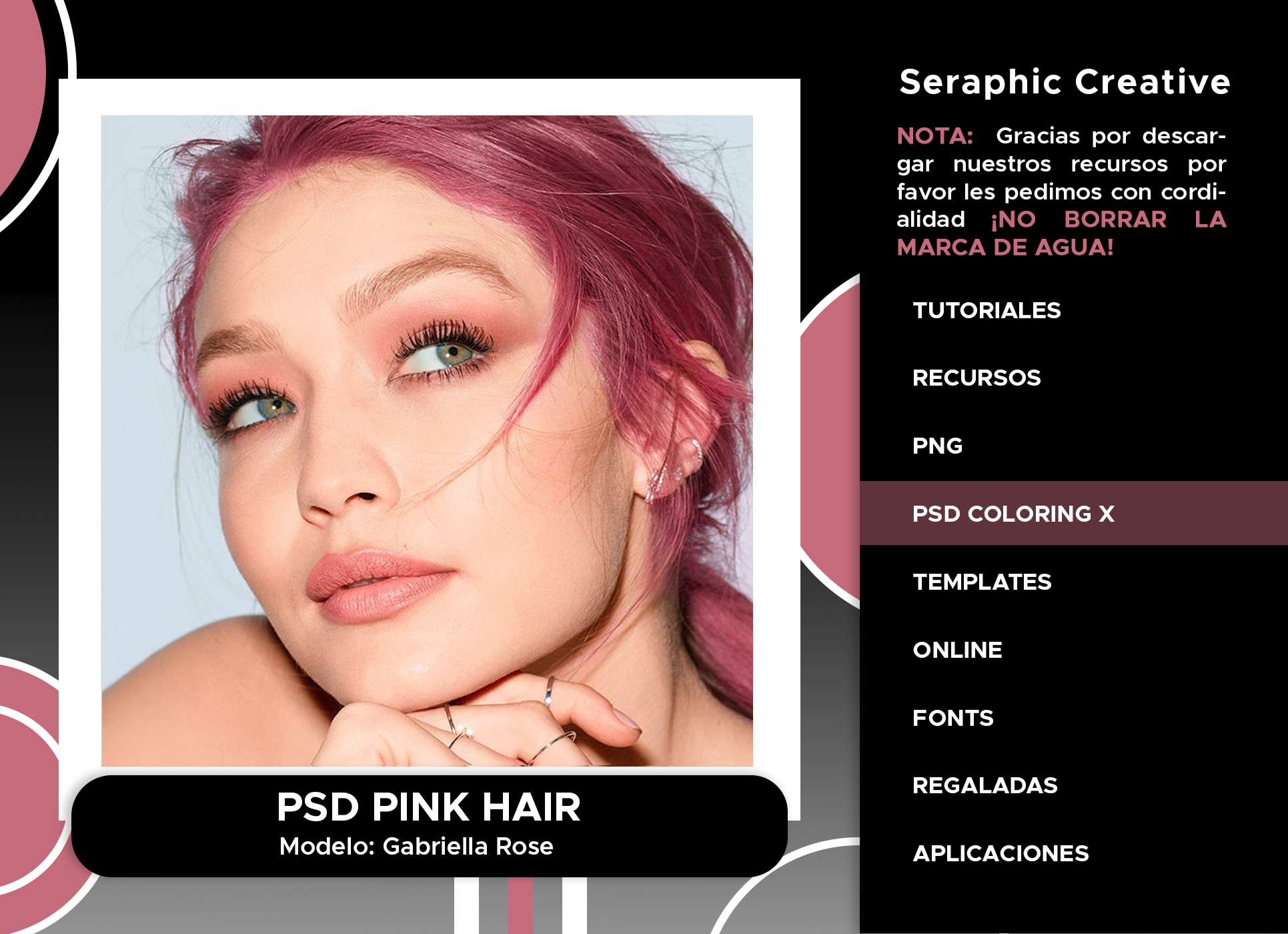 PSD Pink Hair by SeraphicCreative on DeviantArt