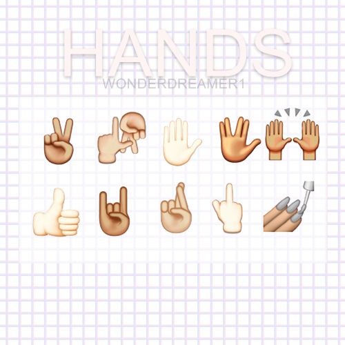 HANDS|emojis. by WonderDreamer1 on DeviantArt