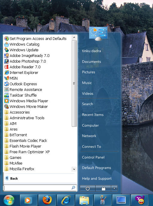 windows 7 vistart by tinkudadra on DeviantArt