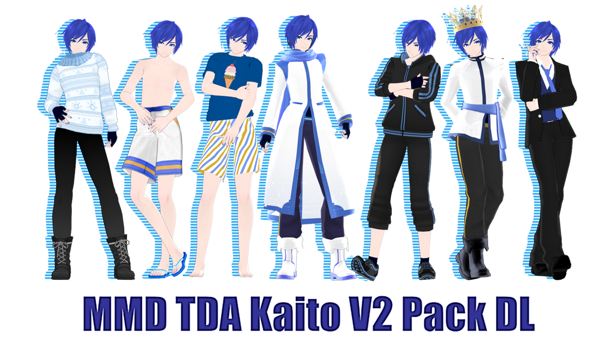 MMD TDA Kaito V2 Pack DL [Happy 15 anniversary] by Nito164 on DeviantArt