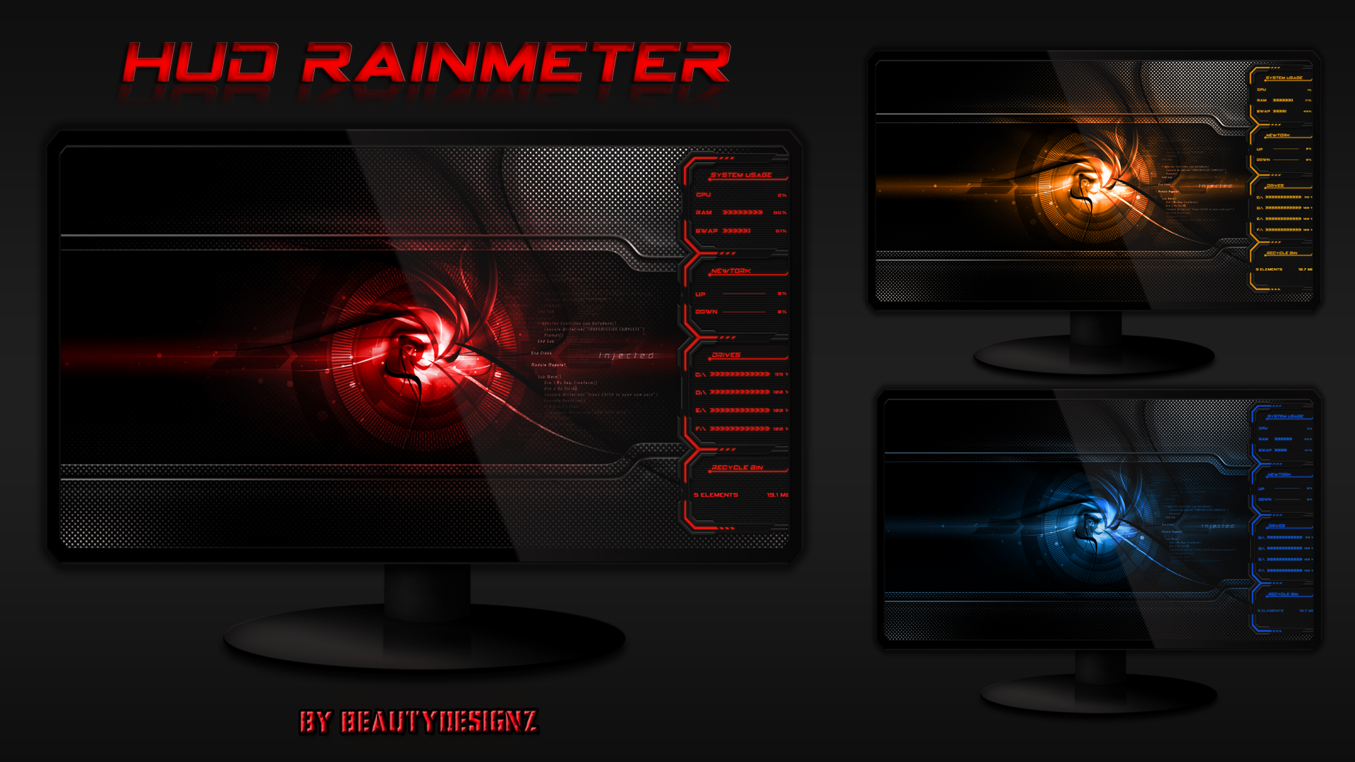 HUD Rainmeter by BeautyDesignz on DeviantArt