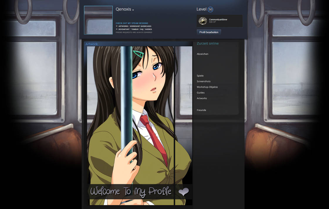 Steam Artwork Design - Fella Pure Mitarai Keiko by Qenoxis on DeviantArt