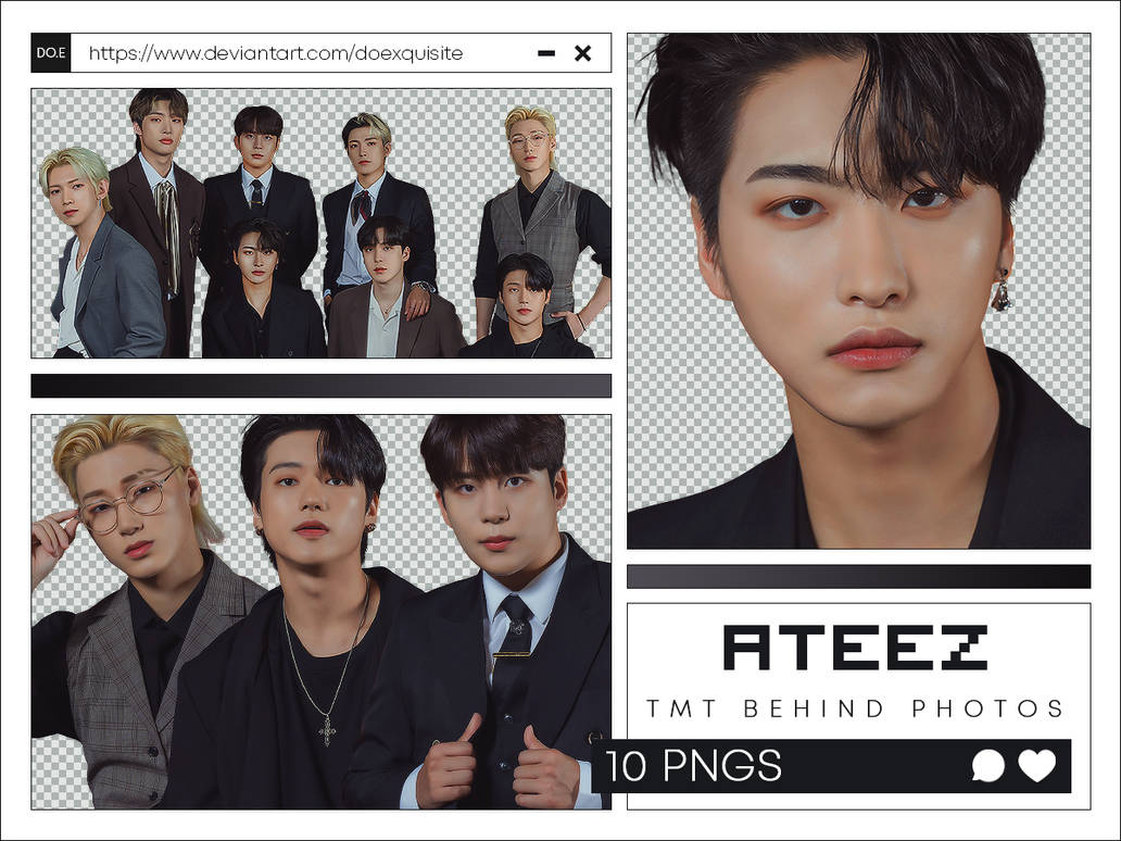 ATEEZ 'TMT Behind Photos' | Render Pack by doexquisite on DeviantArt