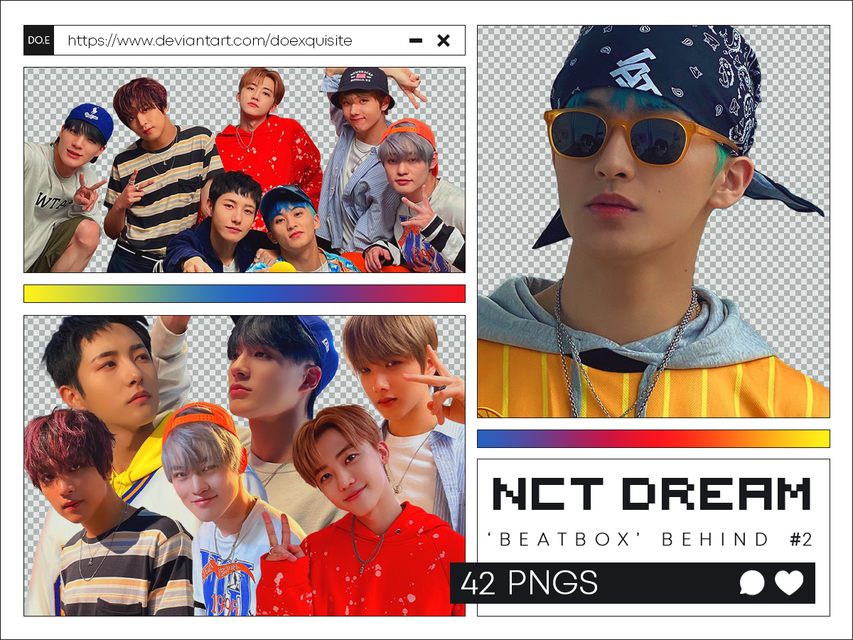 NCT DREAM 'Beatbox' Behind Images #2 | Render Pack by doexquisite on ...