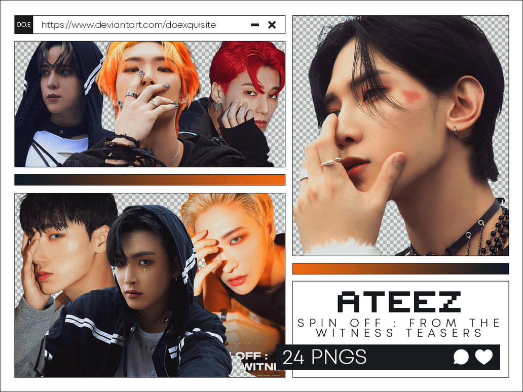 ATEEZ 'Spin Off - From The Witness' | Render Pack by doexquisite on ...