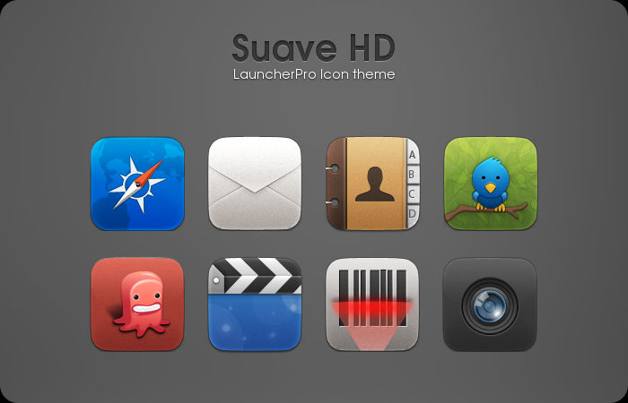 Suave HD LauncherPro theme by hundone on DeviantArt