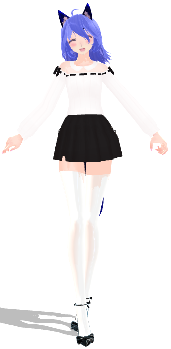 MMD blue wolf xd mmd by ZhonglisLeftCheek on DeviantArt
