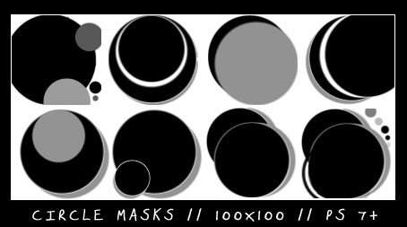 Circle Masks - 100x100 - PS 7+ by Ch4ron on DeviantArt