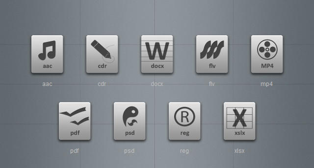 Grey File Type Icons 3 by blymar on DeviantArt