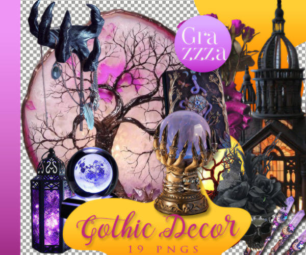 Gothic Decor pack | 19 PNGS - GRAZZZA by Grazzza on DeviantArt