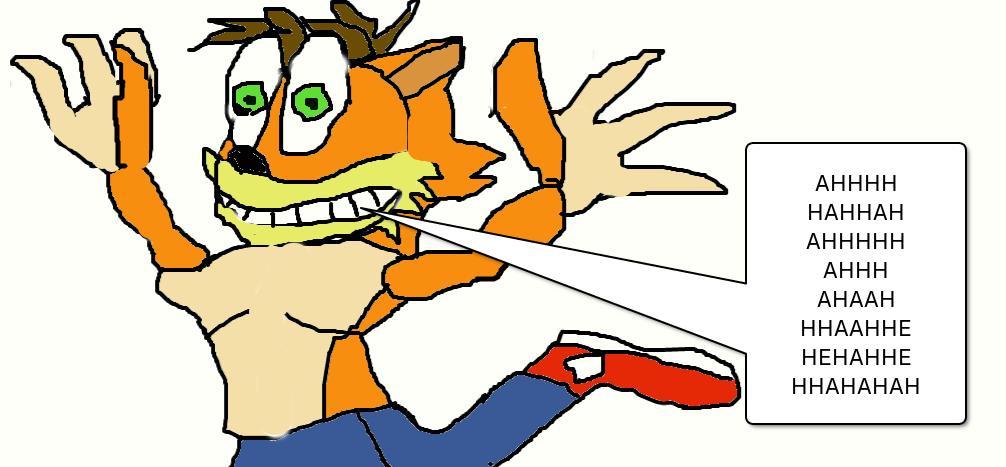 Crash Bandicoot Falling! by ApexSnowyy on DeviantArt