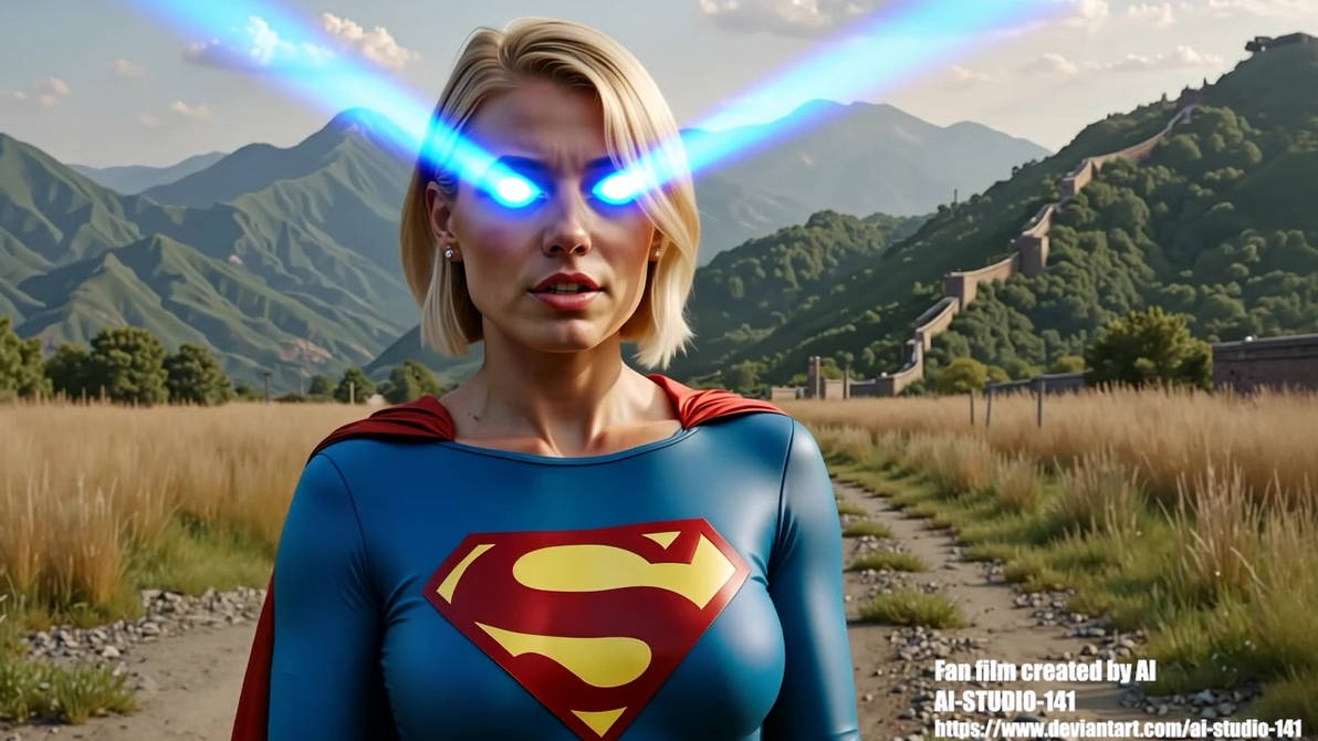 Superwoman vs Nuclear Woman Great Wall Scene by AI-STUDIO-141 on DeviantArt