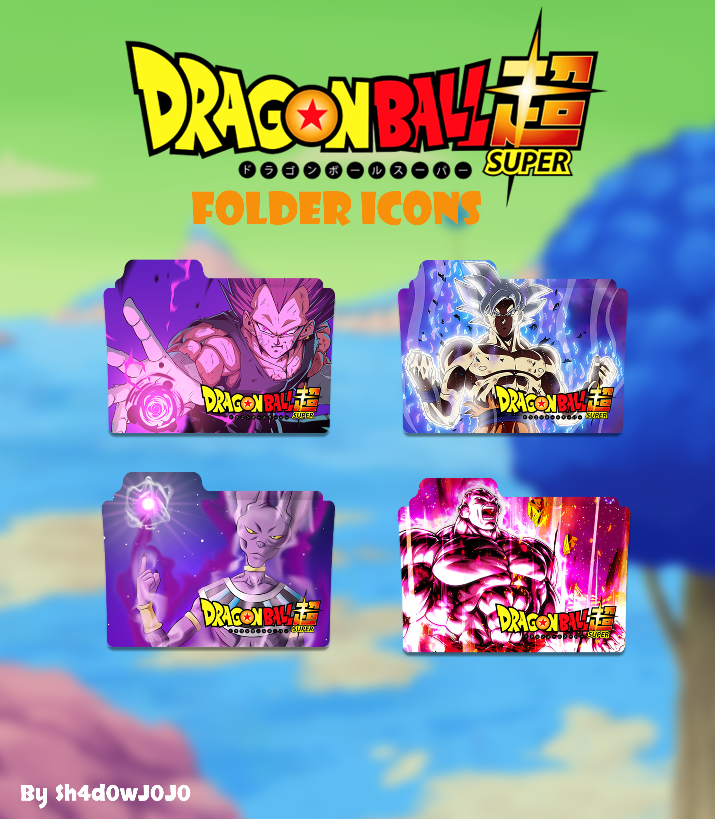 Dragon Ball Super Folder Icon Pack 1 by Sh4d0wJ0J0 on DeviantArt