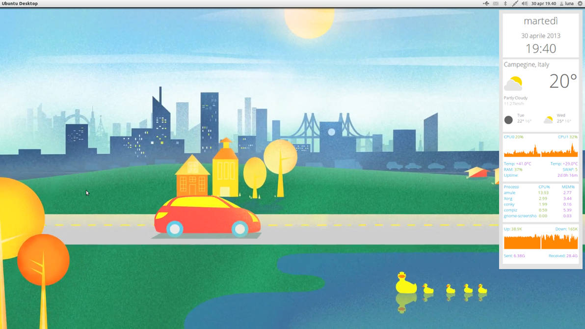 Conky Now by lunarbang on DeviantArt