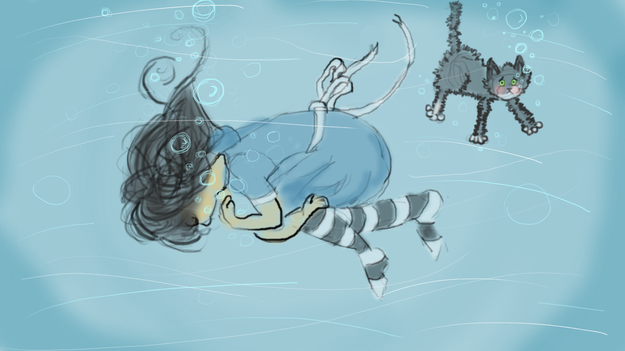 Alice Drowning in Tears by DieHardGuardGirl on DeviantArt