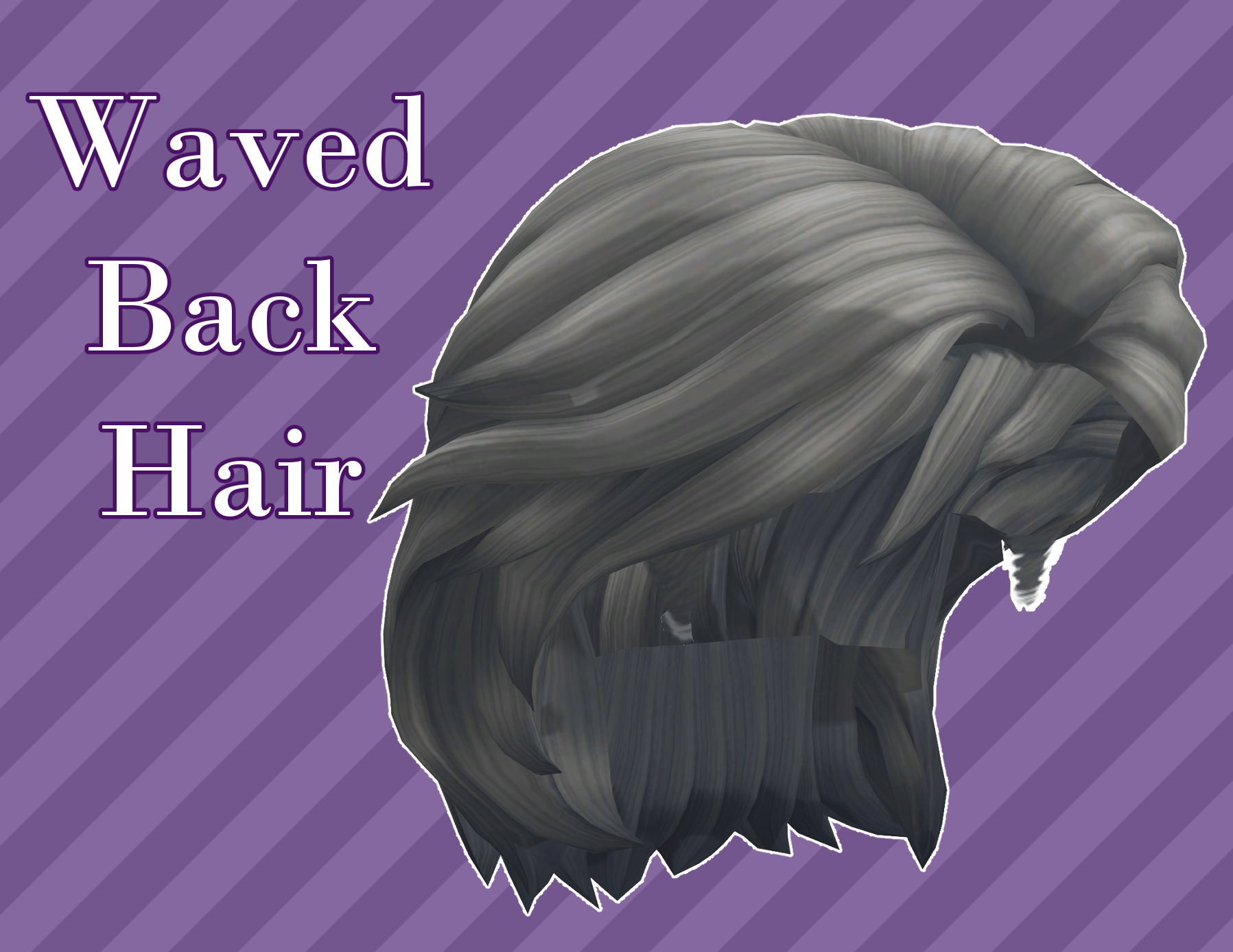 MMD Waved Back Hair by LuPa-Dls on DeviantArt
