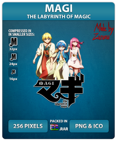 Magi: The Labyrinth of Magic - Anime Icon by Zazuma on DeviantArt
