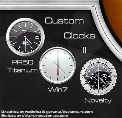 Custom Clocks II_gadgets by relhom on DeviantArt