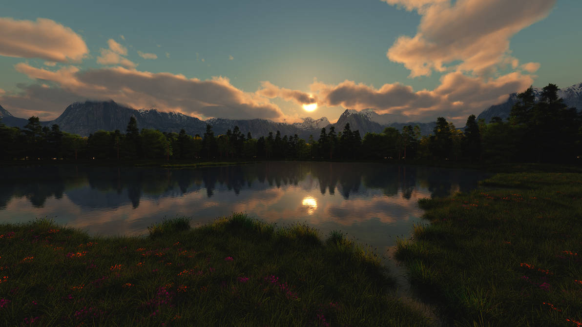 Peaceful evening by relhom on DeviantArt