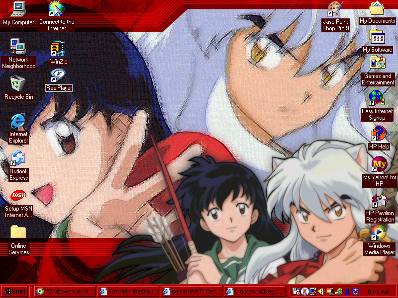 Inuyasha Desktop by InuyashaKagome12 on DeviantArt