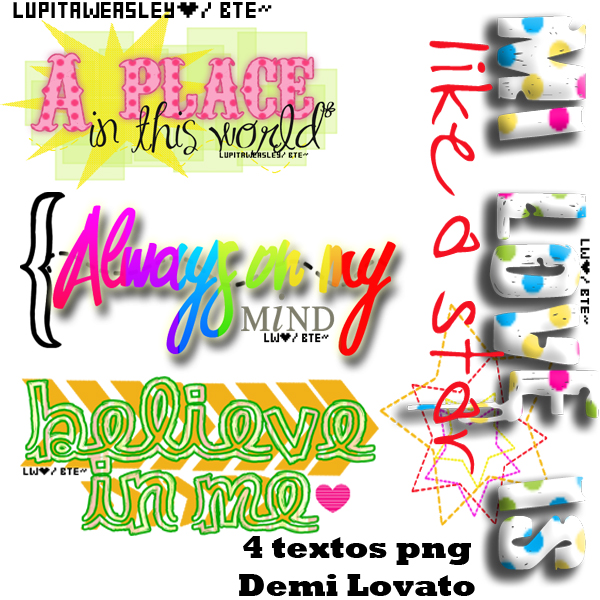 texts png Demi Lovato by Lupita-bc on DeviantArt