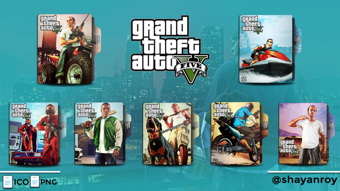 GTA 5 (Grand Theft Auto 5) Folder Icon by shayanroy on DeviantArt
