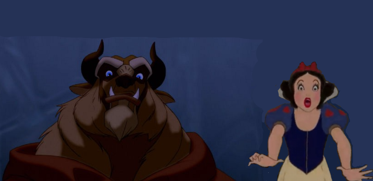 Snow White Scared of the Beast by jonstallion on DeviantArt