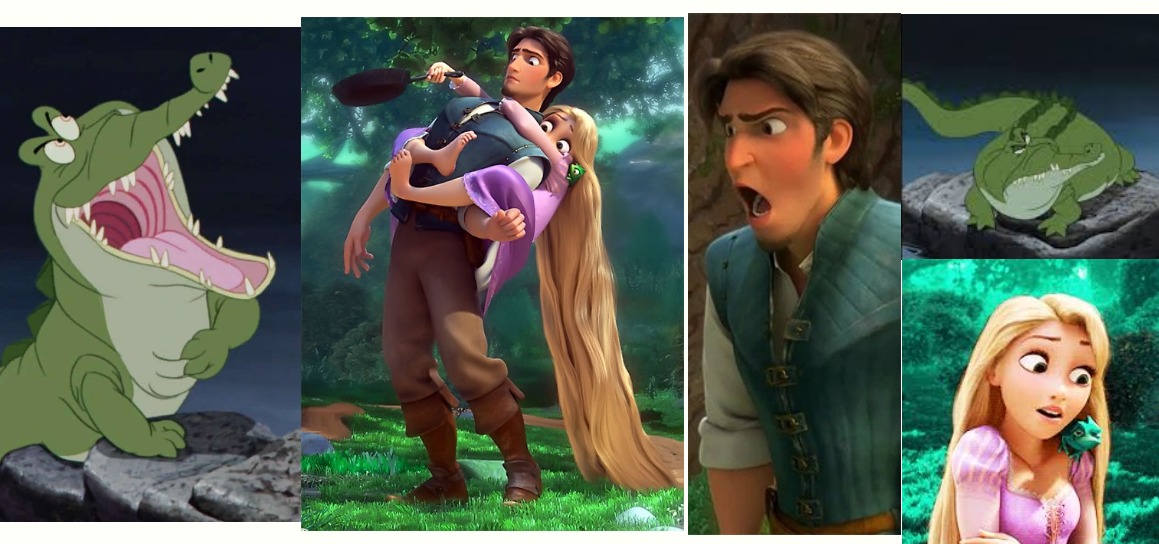 Rapunzel Stalked by Tick Tock the Crocodile by jonstallion on DeviantArt