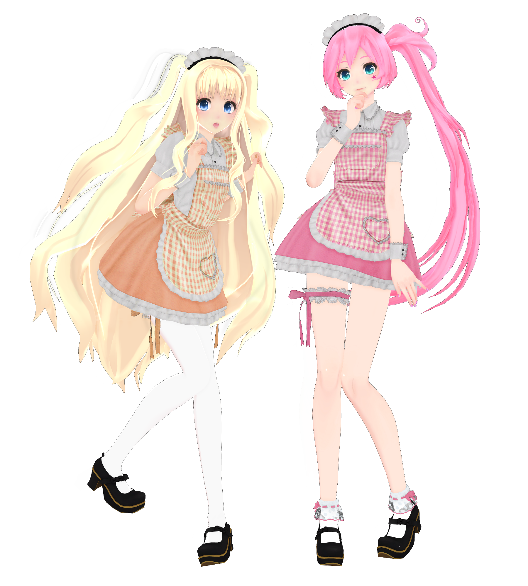 [MMD] SeeU and UNI Maids [DOWNLOAD] by HikariShironeko on DeviantArt