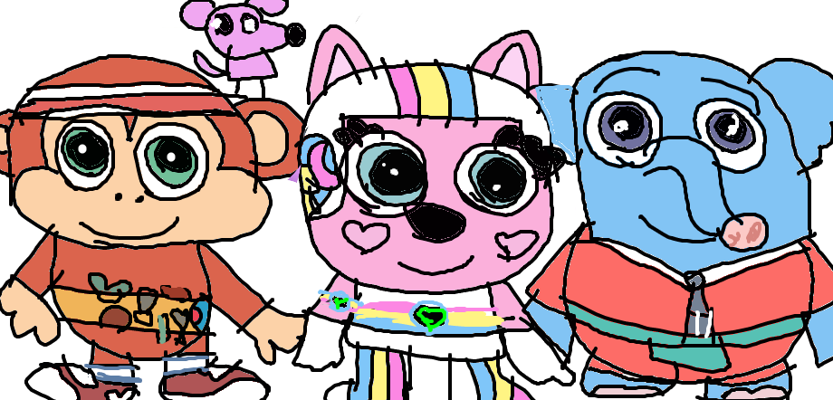 Chico Bon Bon, Rainbow Thunder, Clark and Tiny by agostinaisthebest on ...