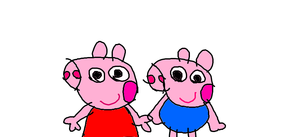 Peppa and George from Peppa Pig by agostinaisthebest on DeviantArt