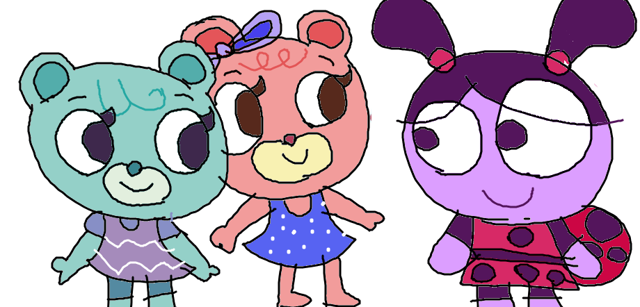 Tish and Tash meets Ladybird Lu by agostinaisthebest on DeviantArt