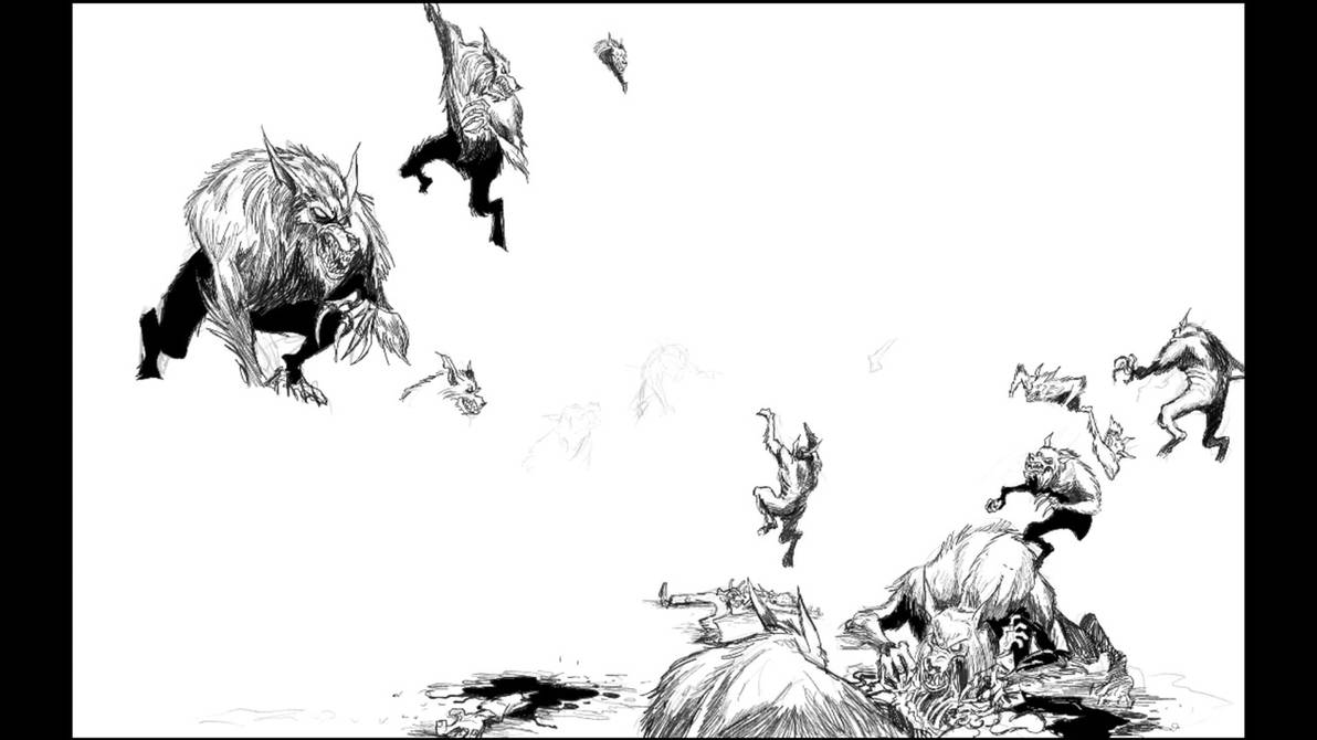 ART OF MONSTERS - OUTNUMBERED by Hartman by sideshowmonkey on DeviantArt