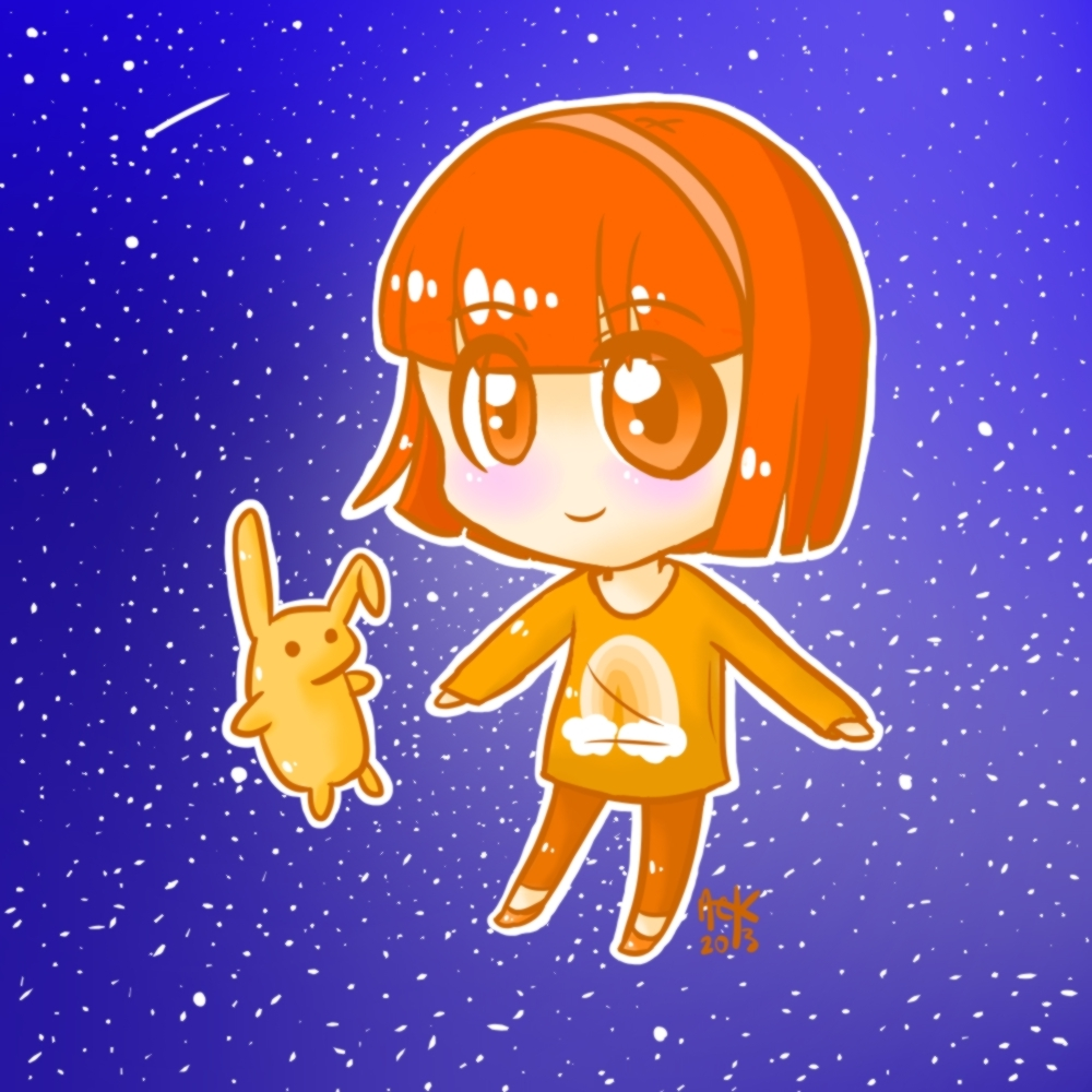ORANGE CHIBI by ameliaclairearts on DeviantArt