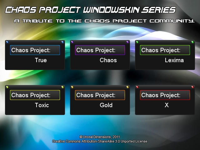 Chaos Project Windowskin Set for RPG Maker XP by Spark9 on DeviantArt
