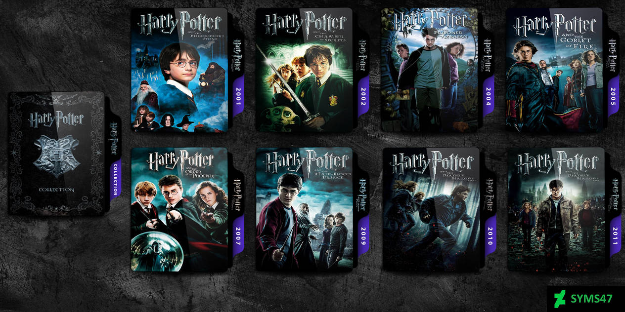 Harry Potter Movie Collection Folder Icon Pack by syms47 on DeviantArt