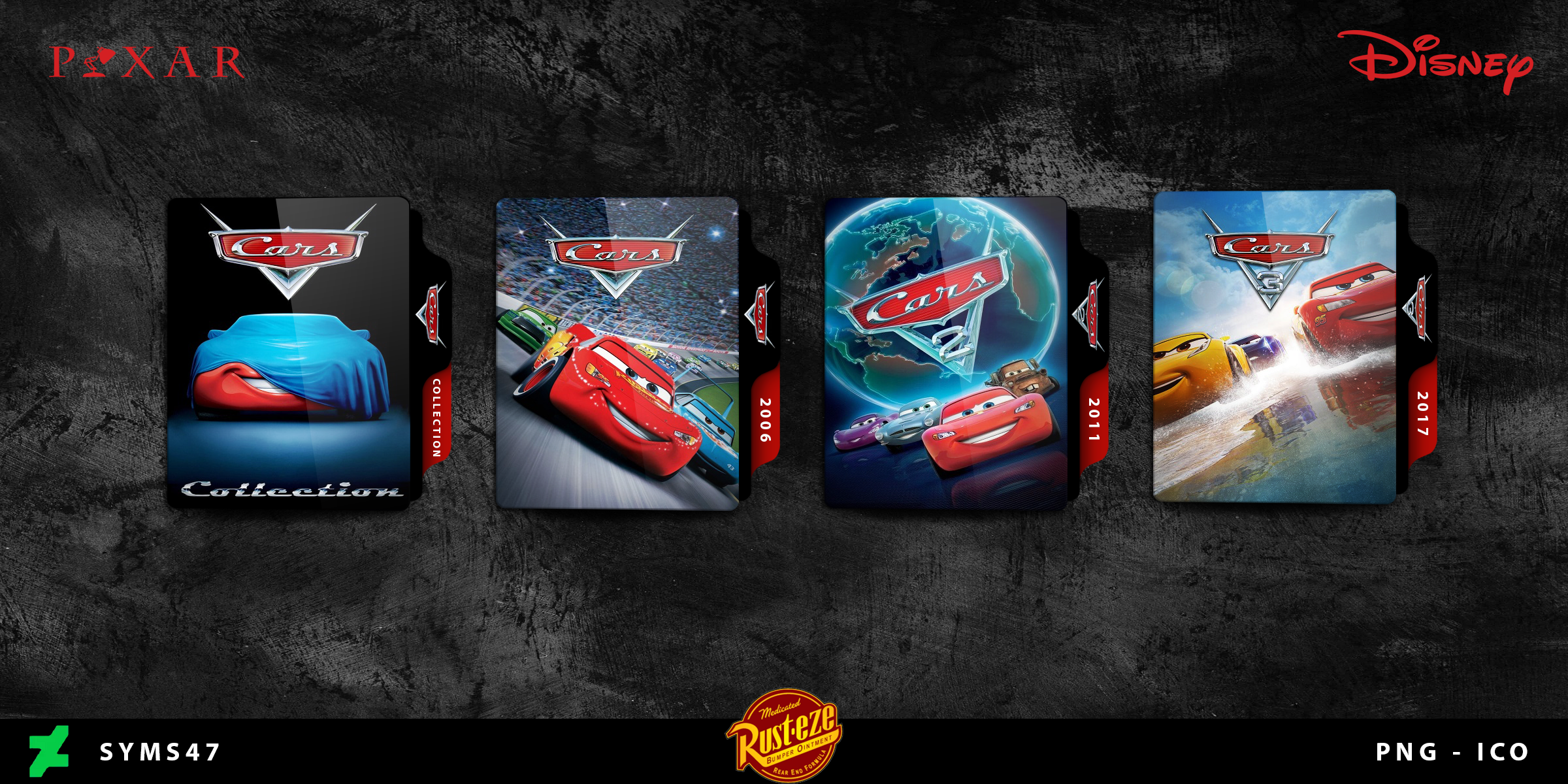 Cars Movies Collection Folder Icon Pack by syms47 on DeviantArt