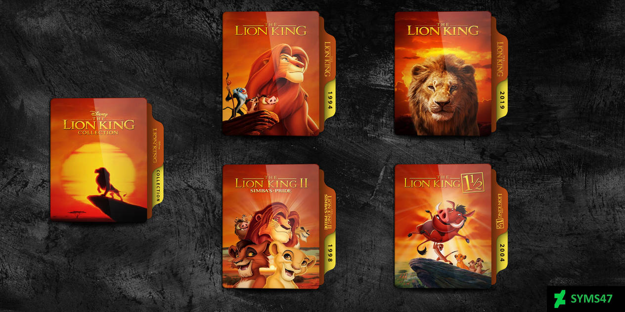 The Lion King Movies Collection Folder Icon Pack by syms47 on DeviantArt