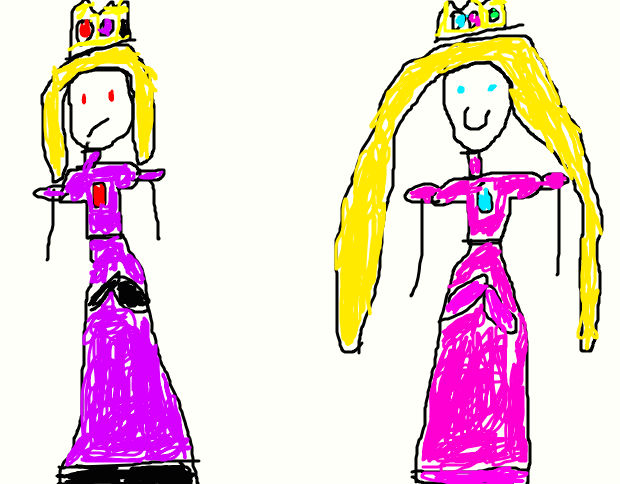 Princess Peach and Shadow Queen by PeachDaisy432 on DeviantArt