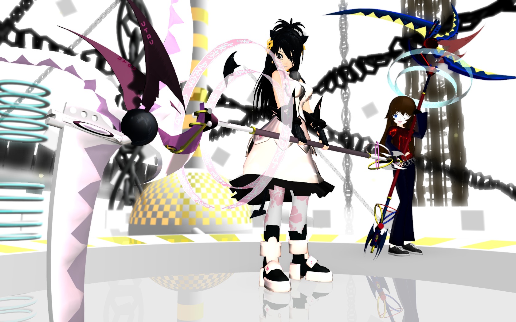 MMD Braid Tassel Maka Scythe by SpehDaBlack on DeviantArt