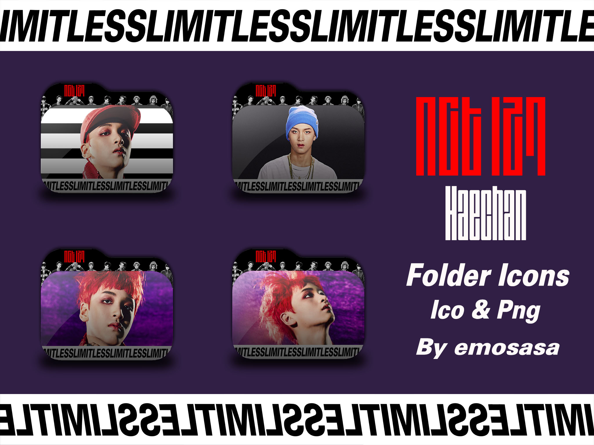 NCT 127 Haechan 'LIMITLESS' Folder Icons by emosasa on DeviantArt