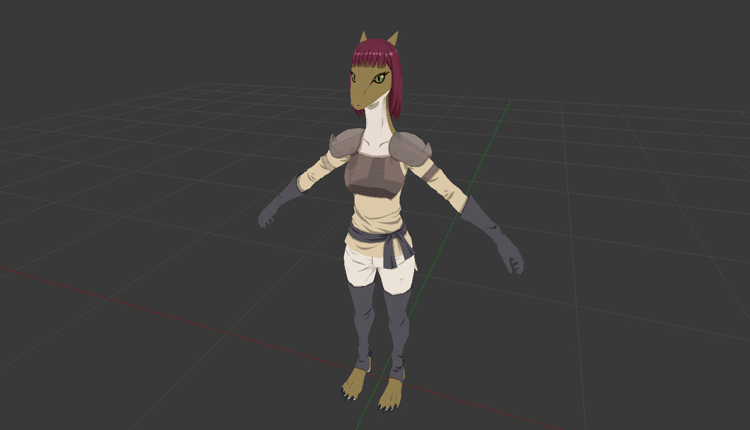 Lizard FemaleDefault FBX fromSLIME-ISEKAI Memories by Strifffe on ...