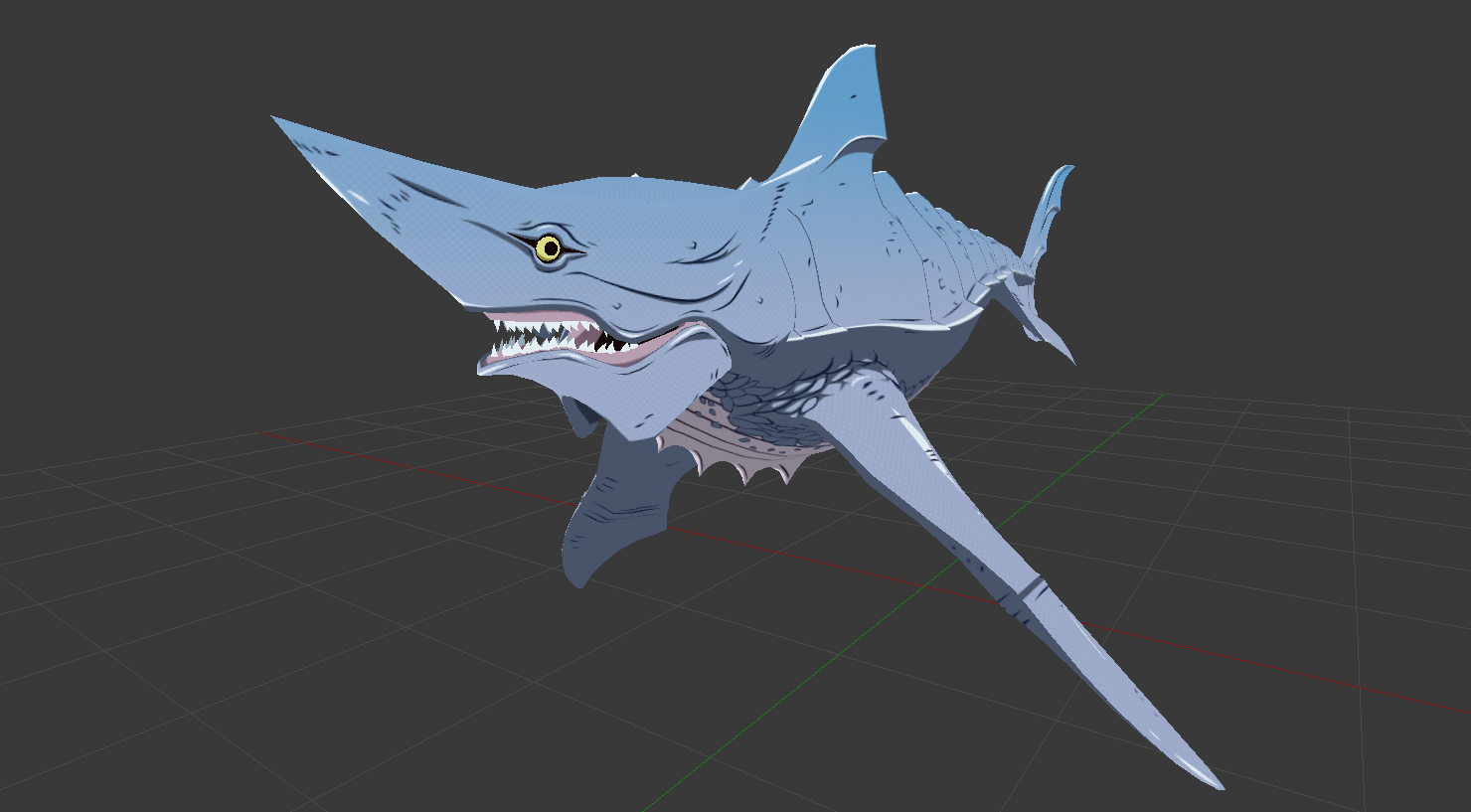 Megalodon FBX from SLIME - ISEKAI Memories by Strifffe on DeviantArt