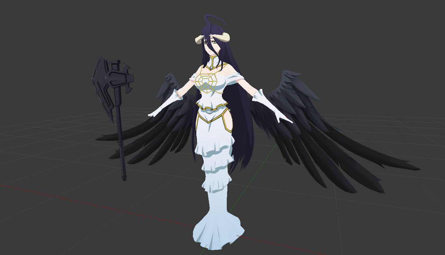 Albedo FBX from Tensura:King of Monsters by Strifffe on DeviantArt