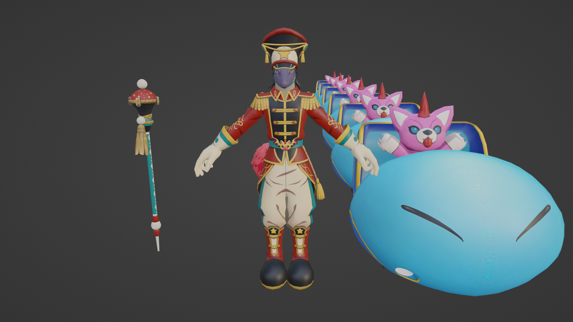 Gabiru Festive FBX from SLIME - ISEKAI Memories by Strifffe on DeviantArt