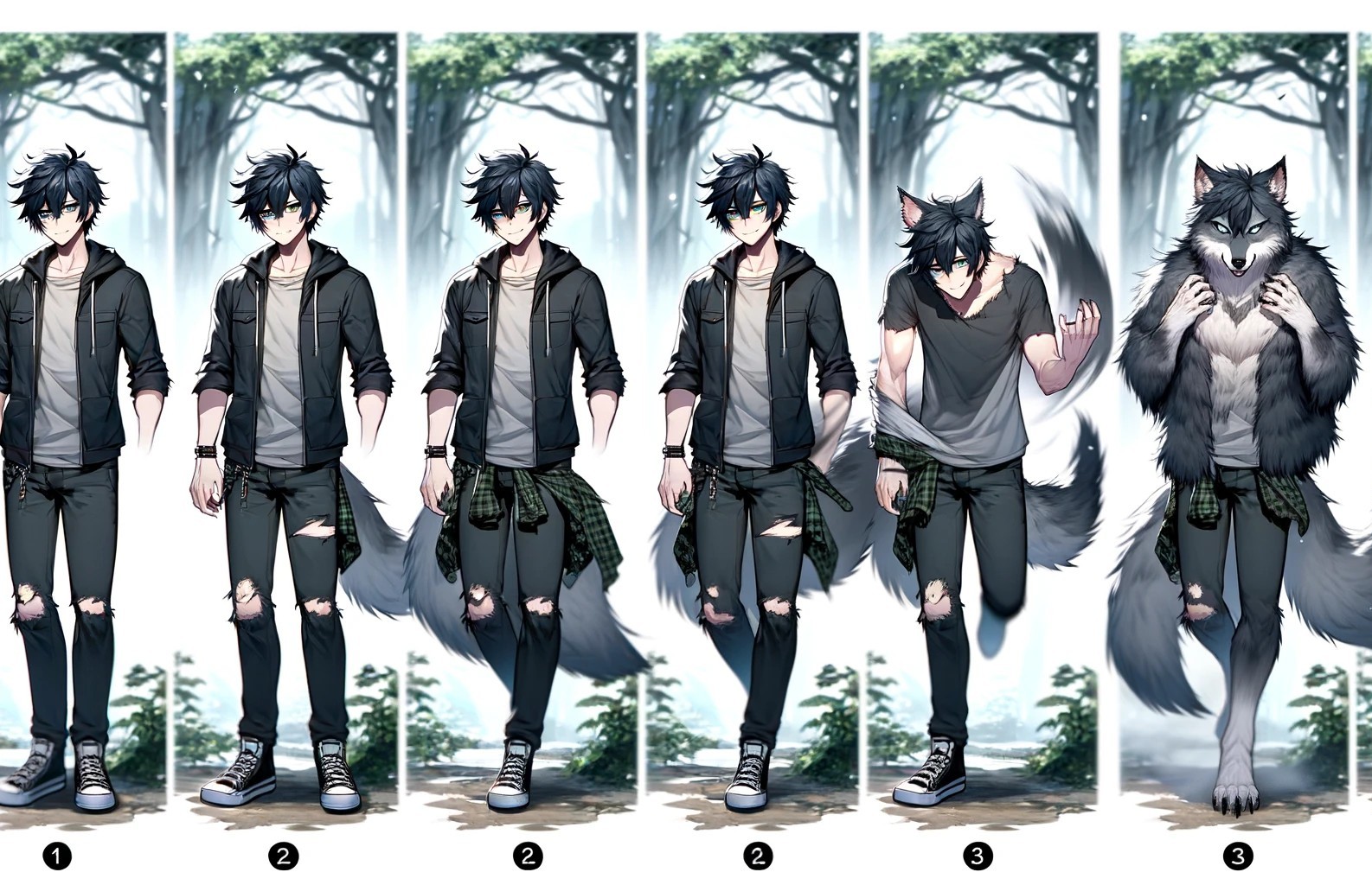 Man to wolf transformatiob by Thundershock22 on DeviantArt