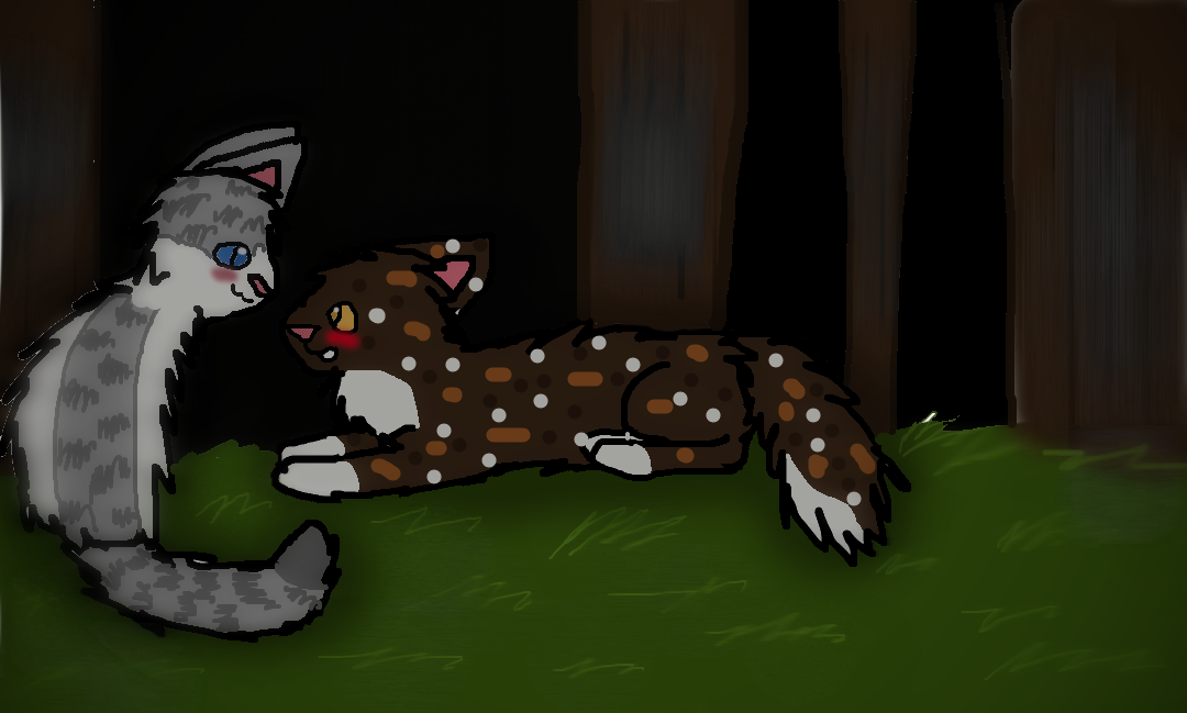 Blossomfall x Ivypool by Habuloo on DeviantArt